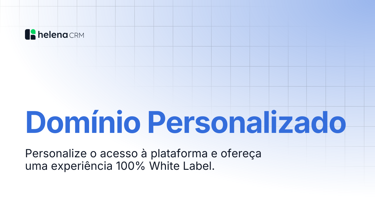 Domínio Personalizado | helenaCRM